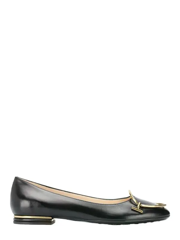 TOD'S Metal Detailed Ballerinas - Black