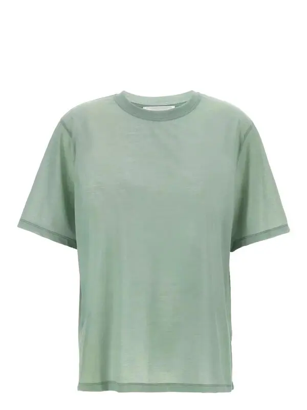 Victoria Beckham Logo-embroidered T-shirt - Green