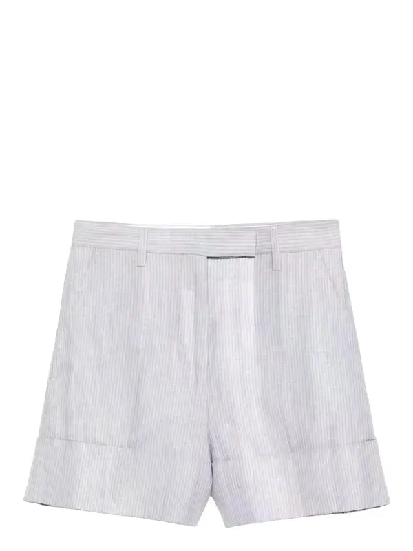 Thom Browne Pinstriped Tailored Shorts - Grey