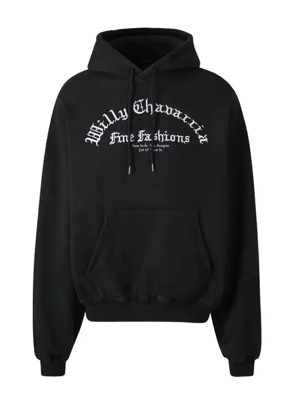 WILLY CHAVARRIA Cotton Hoodie - Black