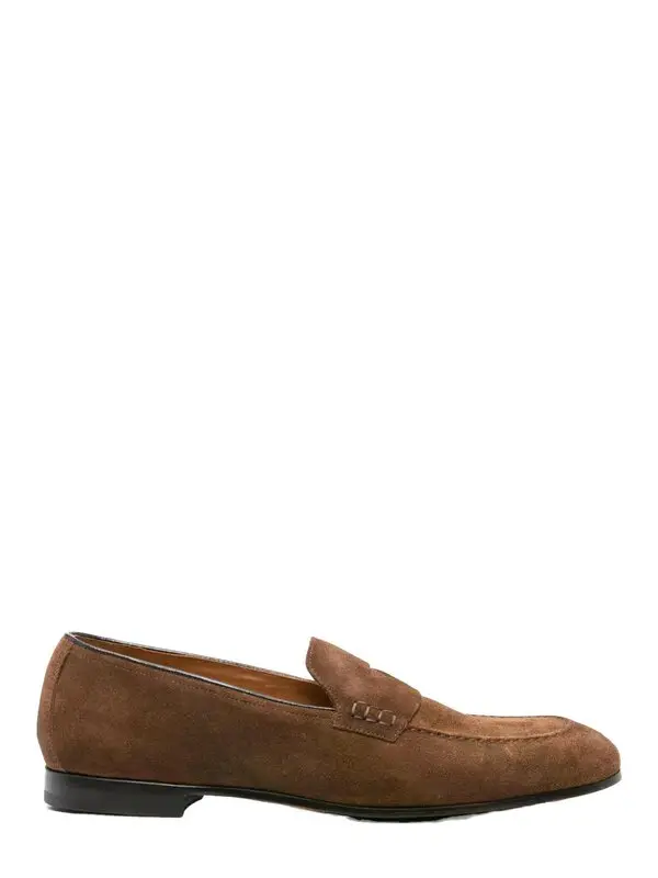 DOUCAL'S Suede Derby Shoes - Brown