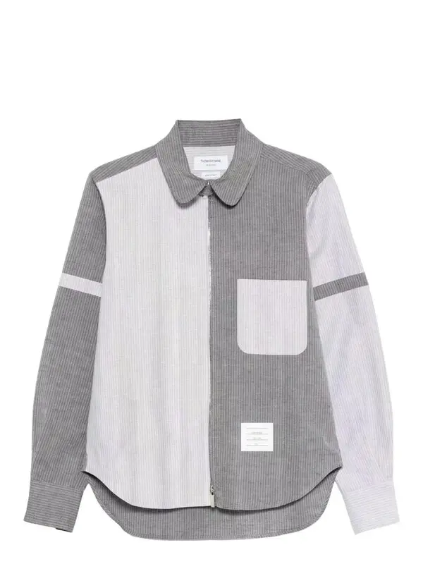 Thom Browne Striped Shirt - Grey