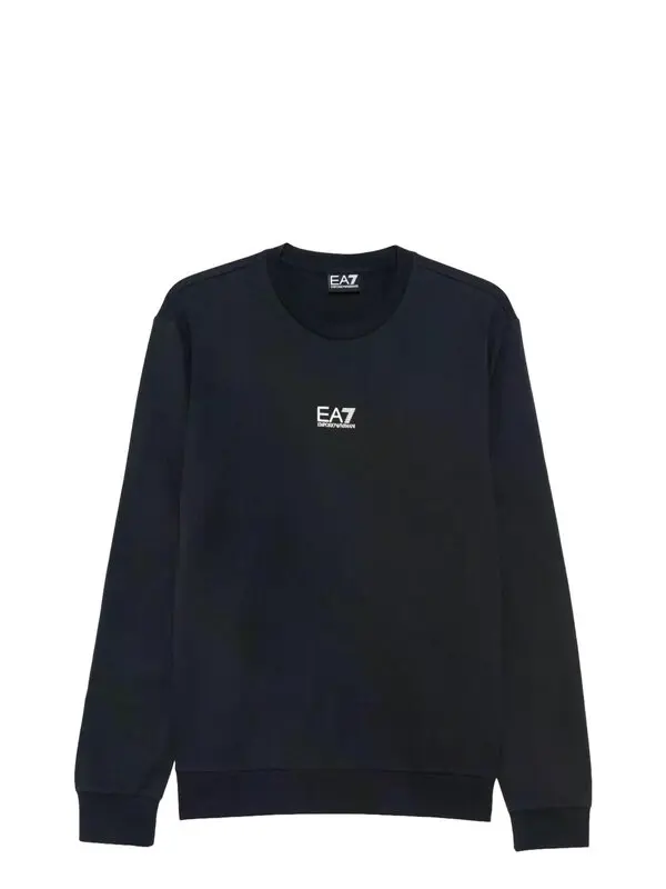 EA7 Logo-print Sweatshirt - Blue