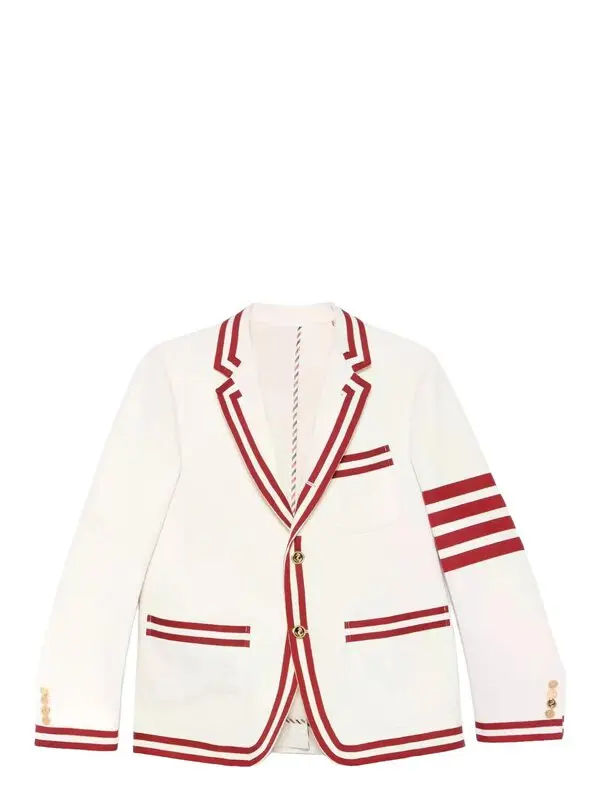 Thom Browne 4-bar Striped Blazer - Neutrals