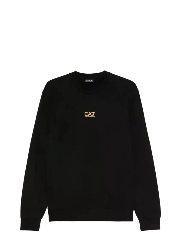 EA7 Logo-print Sweatshirt - Black