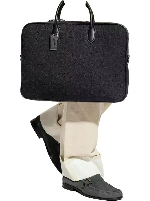 COACH Theo Work Bag - Black