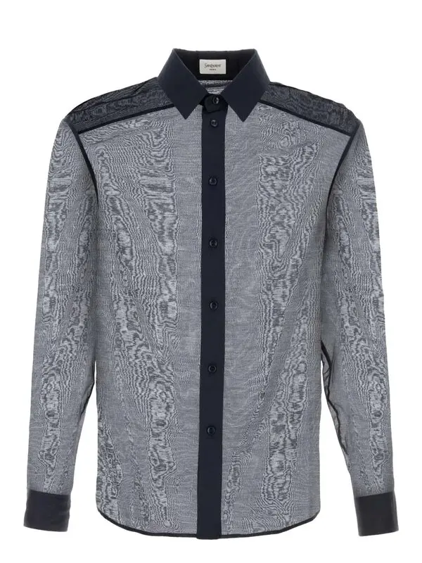 Saint Laurent Silk Shirt - Blue