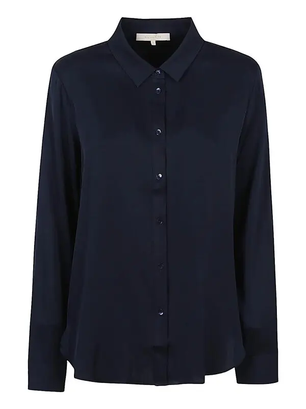 NOUVELLE SILK95FIVE Monte Carlo Silk Shirt - Blue