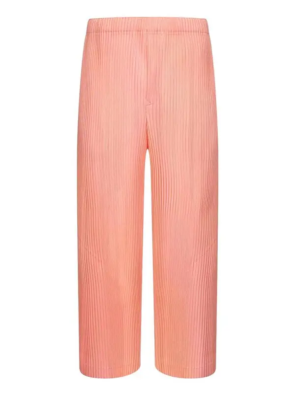 Issey Miyake Pleated Wide-leg Trousers - Pink