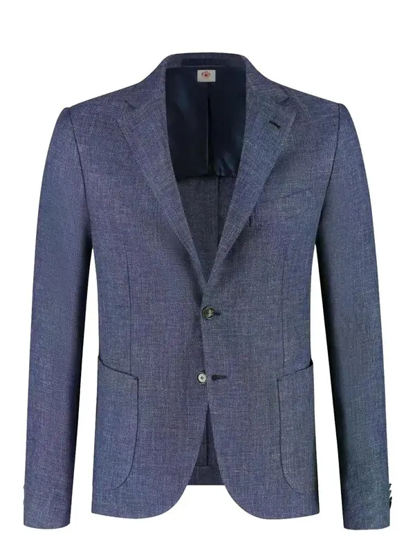 LUIGI BORRELLI Single-breasted Blazer - Blue