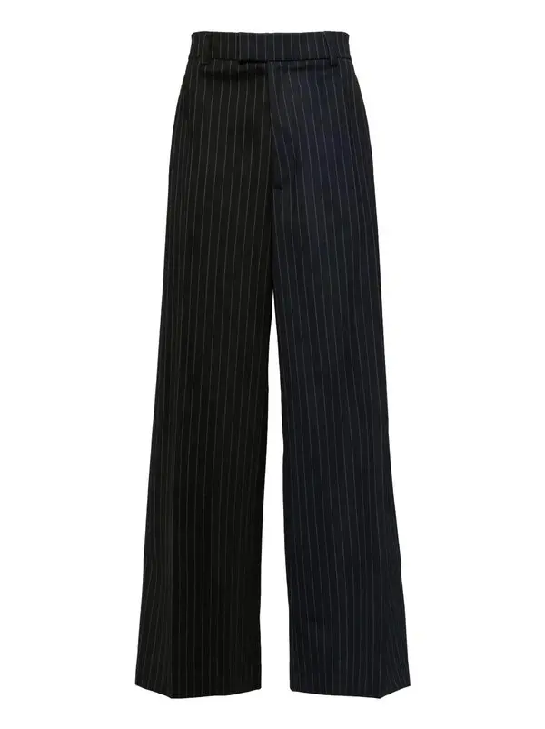 Vetements Straight-leg Wool Trousers - Blue