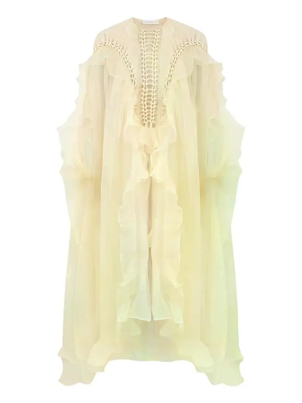 Zimmermann Billow Asymmetric Dress - Yellow