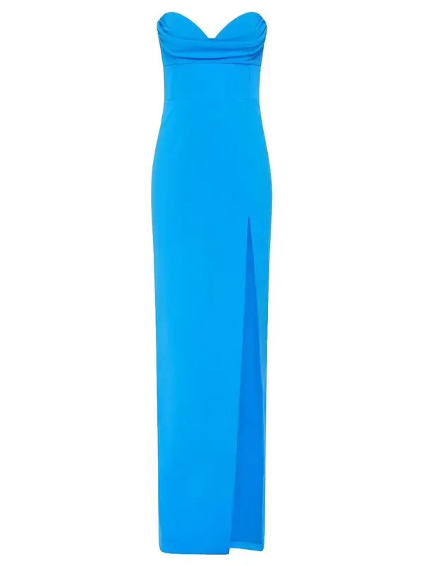 Rebecca Vallance Skyla Strapless Maxi Dress - Blue