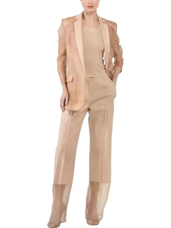 Barbara Bui Silk Blazer - Neutrals