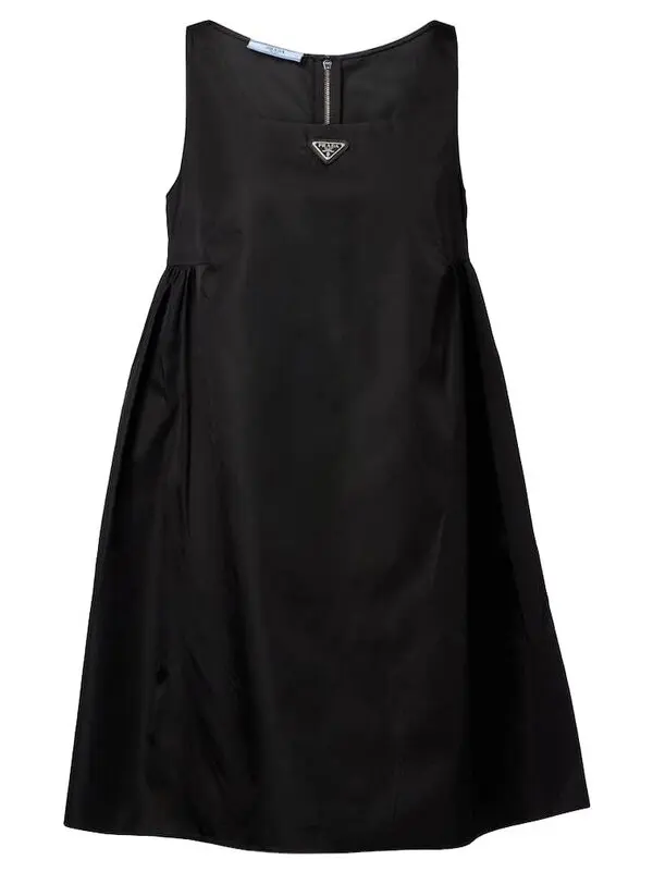 Prada Re-nylon Mini Dress - Black