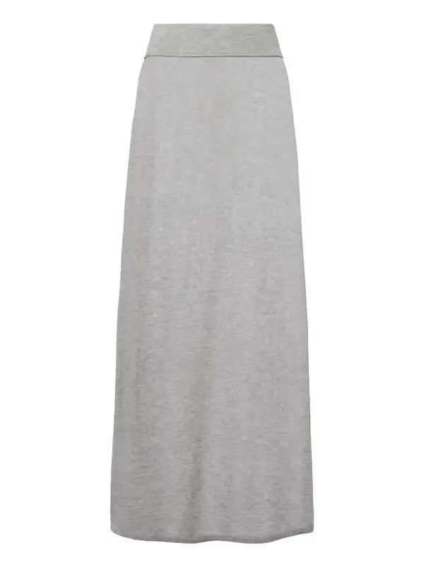 TOTÊME Knitted Maxi Skirt - Grey
