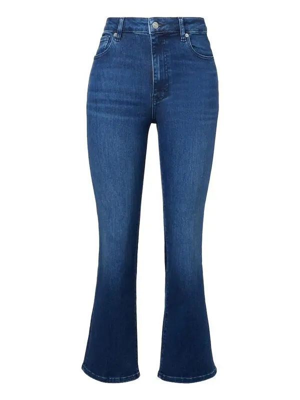 FRAME Reboot Crop High-rise Bootcut Jeans - Blue