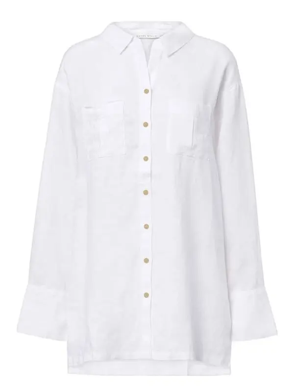 Heidi Klein Bay Linen Shirt - White