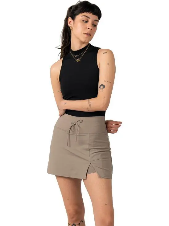 SIERRA MADRE GOLF High-rise Skort With Pockets - Driftwood