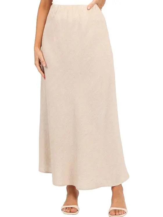 PETAL & PUP A-line Maxi Skirt - Oatmeal