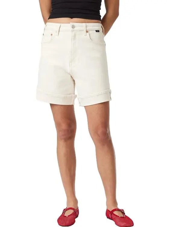 MAVI High-waist Denim Shorts - Ecru 90s