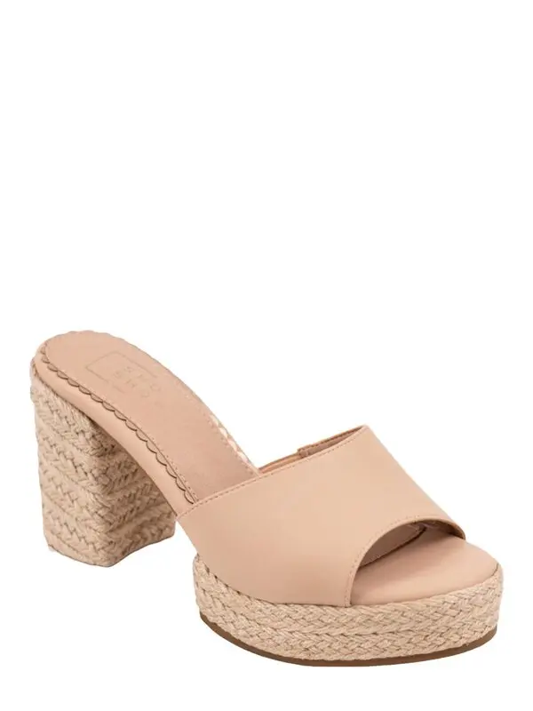 SHU SHOP Elvira Platform Slide Sandal - Beige