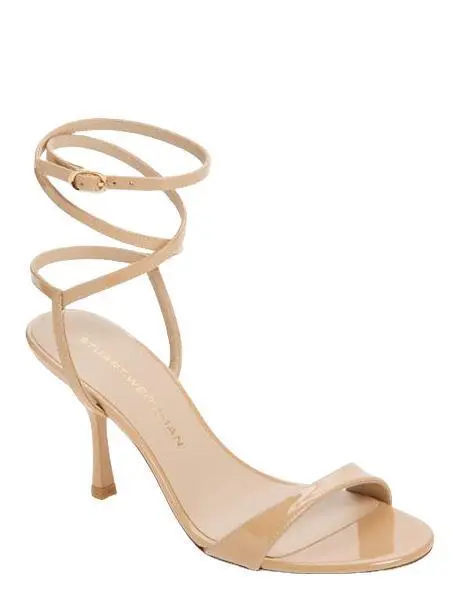 STUART WEITZMAN Nudist Wrap 85 Sandal - Adobe