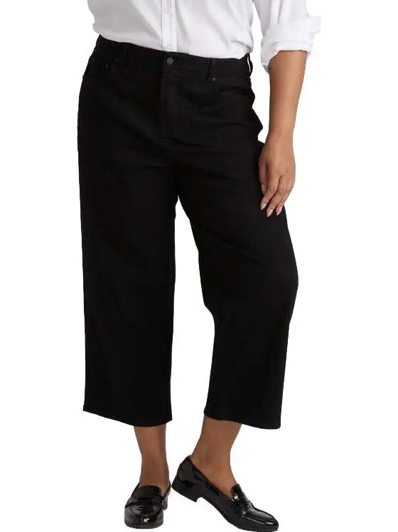 Universal Standard Crop Boyfriend Jeans - New Solid Black