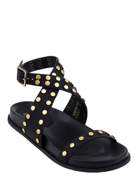 SHU SHOP Cicily Ankle Strap Sandal - Black
