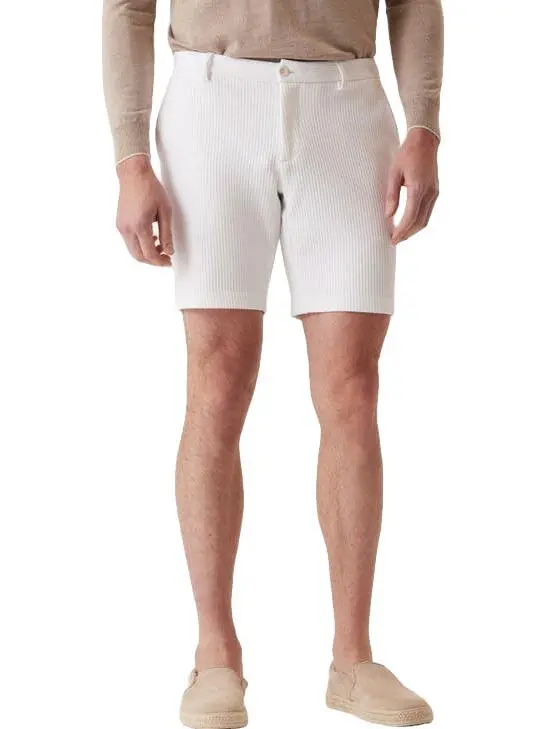 DEKE Oasis Hyperloop Honeycomb Bermuda Shorts - White