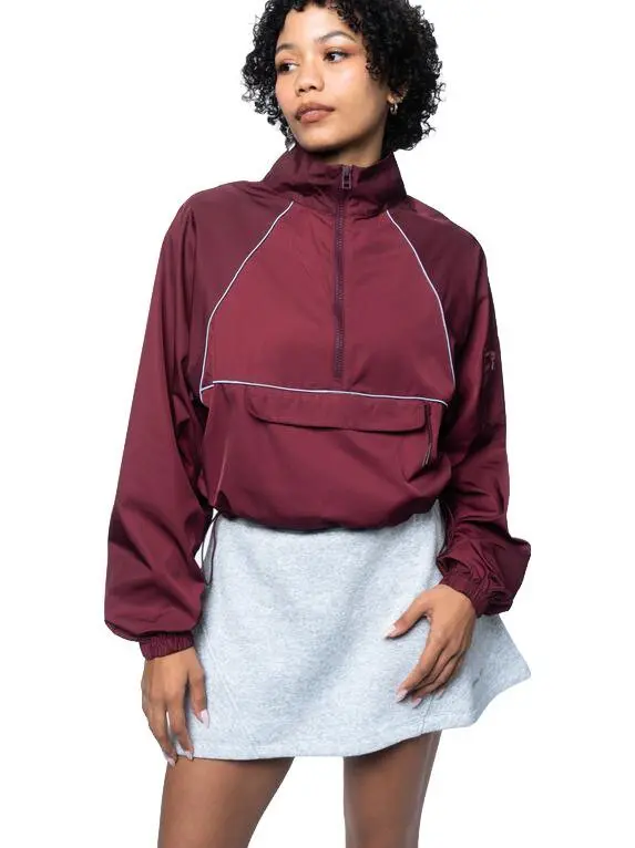 SIERRA MADRE GOLF Packable Windbreaker - Burgundy