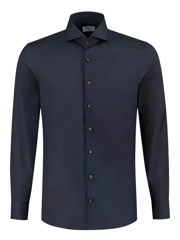 STENSTROMS Poplin Shirt - Blue