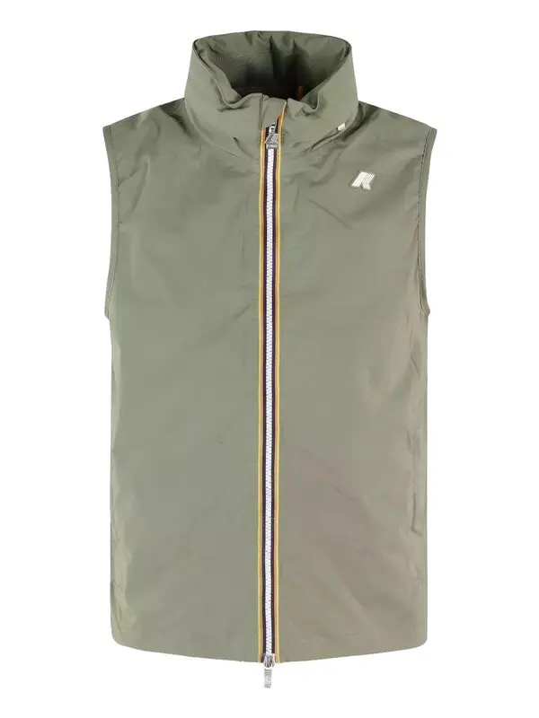 K-WAY Valen Zip-up Gilet - Green