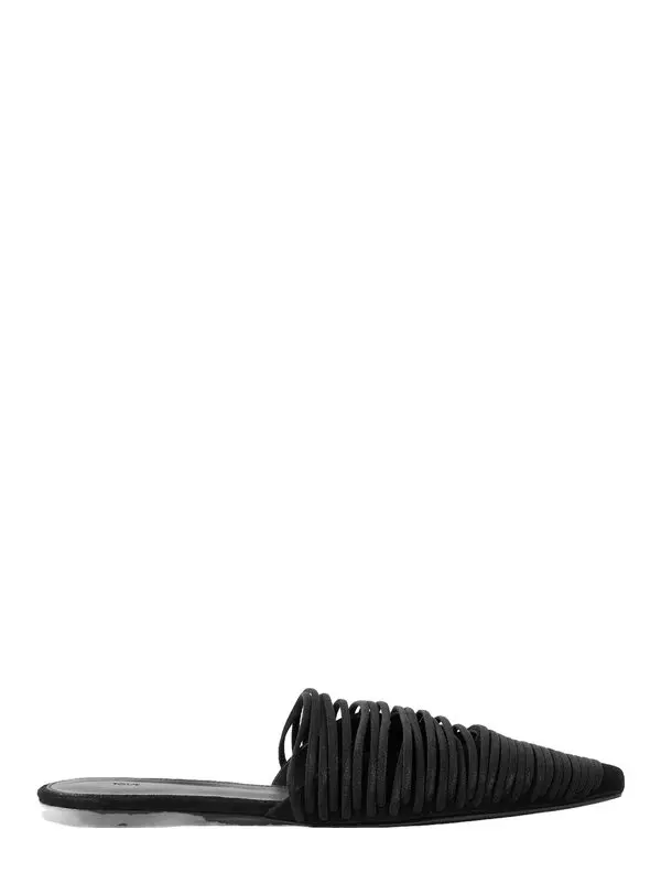 Tove Kenly Suede Mules - Black