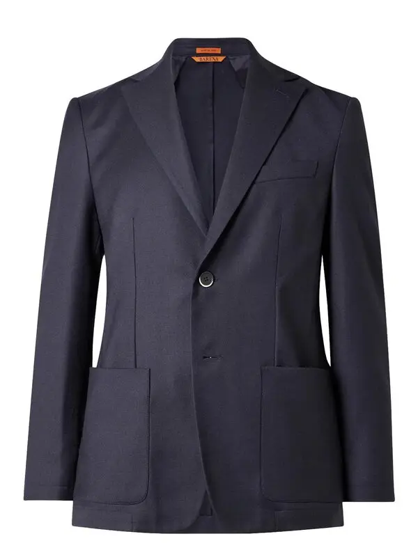 Barena Venezia Borgo Virgin Wool-blend Suit Jacket - Blue