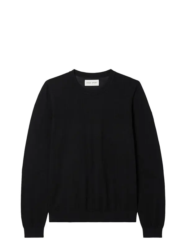 HIGH SPORT Alex Cotton Top - Black