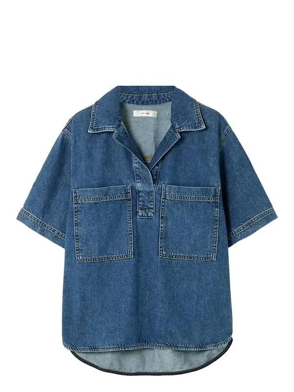 FRAME Organic Denim Shirt - Blue