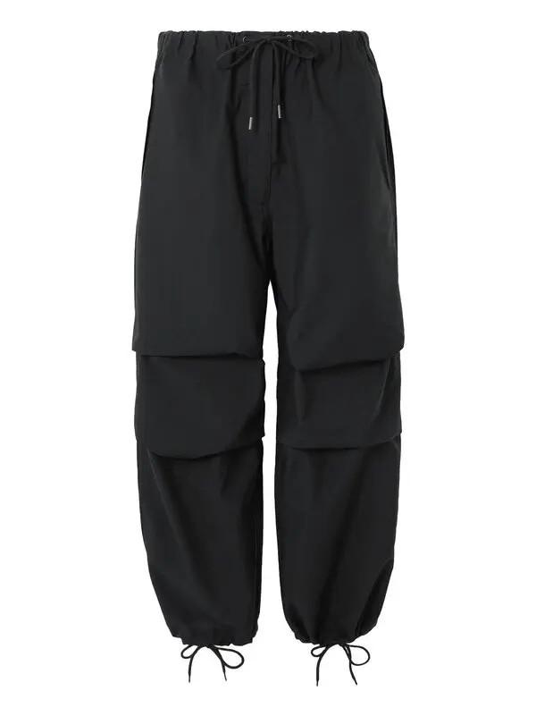 Acne Studios Cotton-blend Wide-leg Cargo Trousers - Black