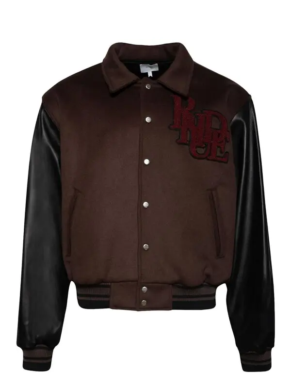 Rhude Duck Varsity Jacket - Brown