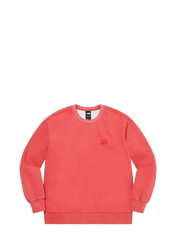 Supreme X The North Face Pigment Printed Crewneck - Red