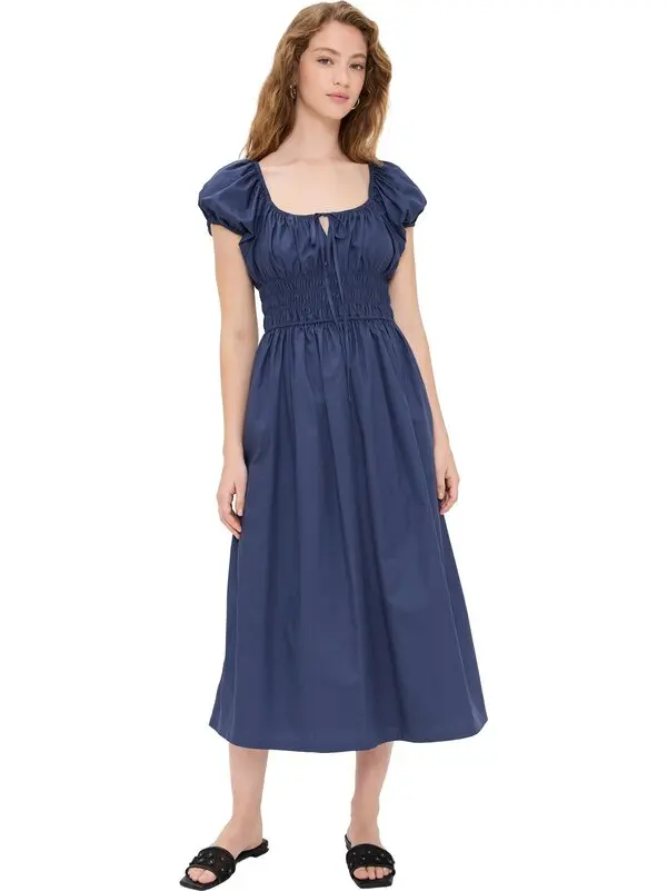 O.P.T Louisa Midi Dress - Navy