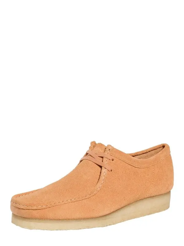 Clarks Seasonal Suede Wallabees - Pale Peach Suede