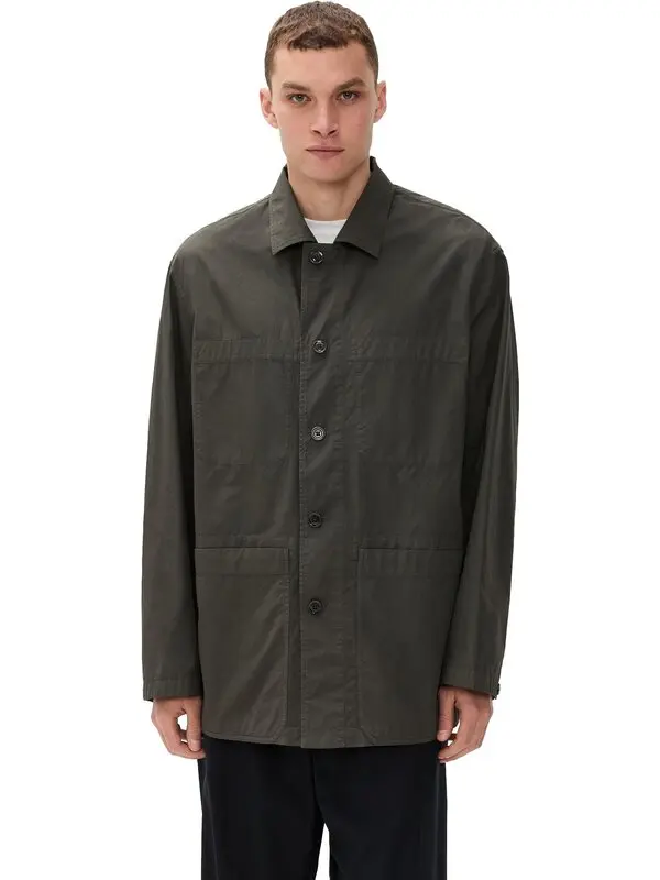 LEMAIRE Workwear Shirt Jacket - Dark Brown