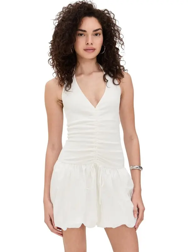 Bec & Bridge Freya Bubble Mini Dress - Ivory