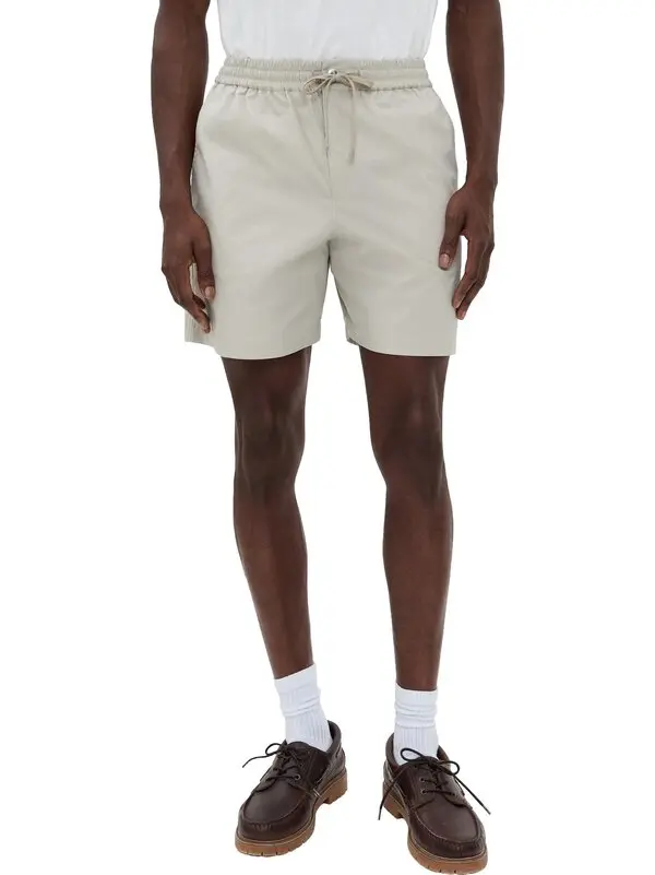 Maison Kitsuné Elasticated Ripstop Shorts - Truffle