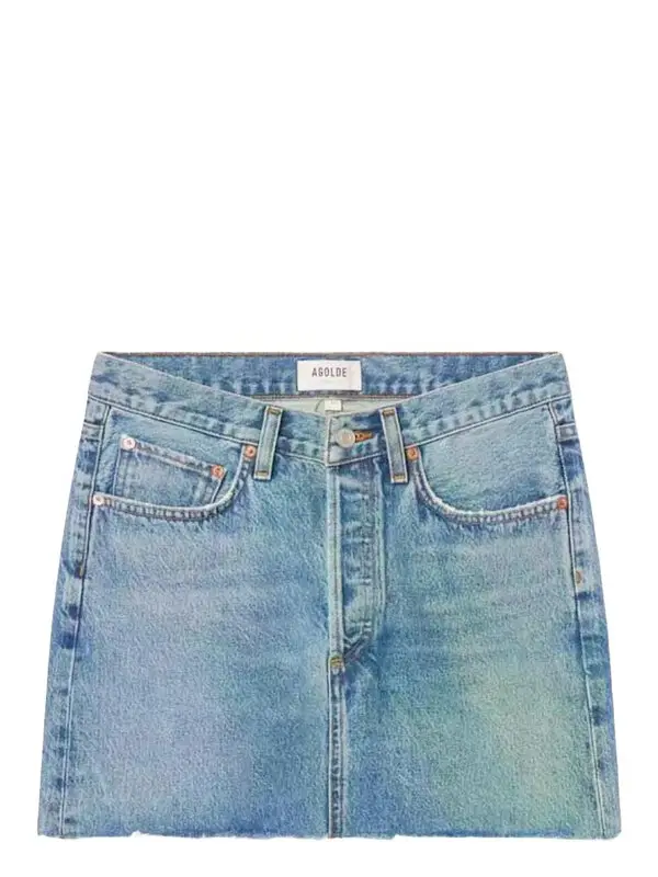 AGOLDE Denim Mini Skirt - Blue