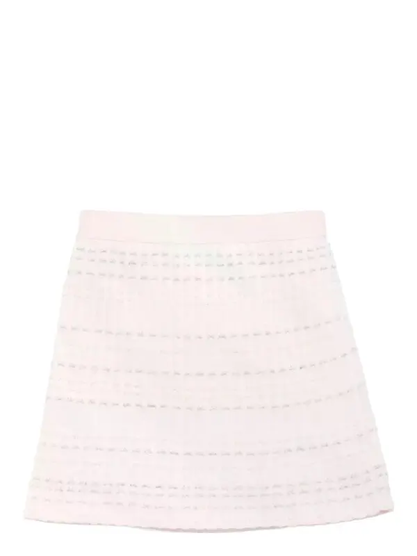 Thom Browne Tweed Jacquard Mini Skirt - Pink