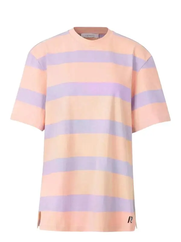 Rabanne Striped Cotton T-shirt - Pink