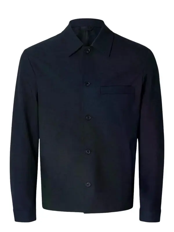 SELECTED Long-sleeved Shirt - Blue