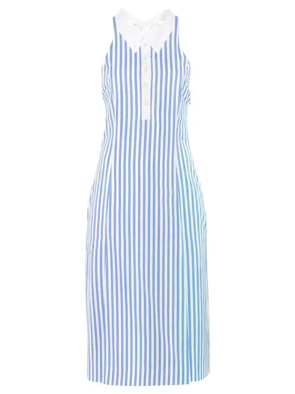 Thom Browne Striped Midi Dress - Blue
